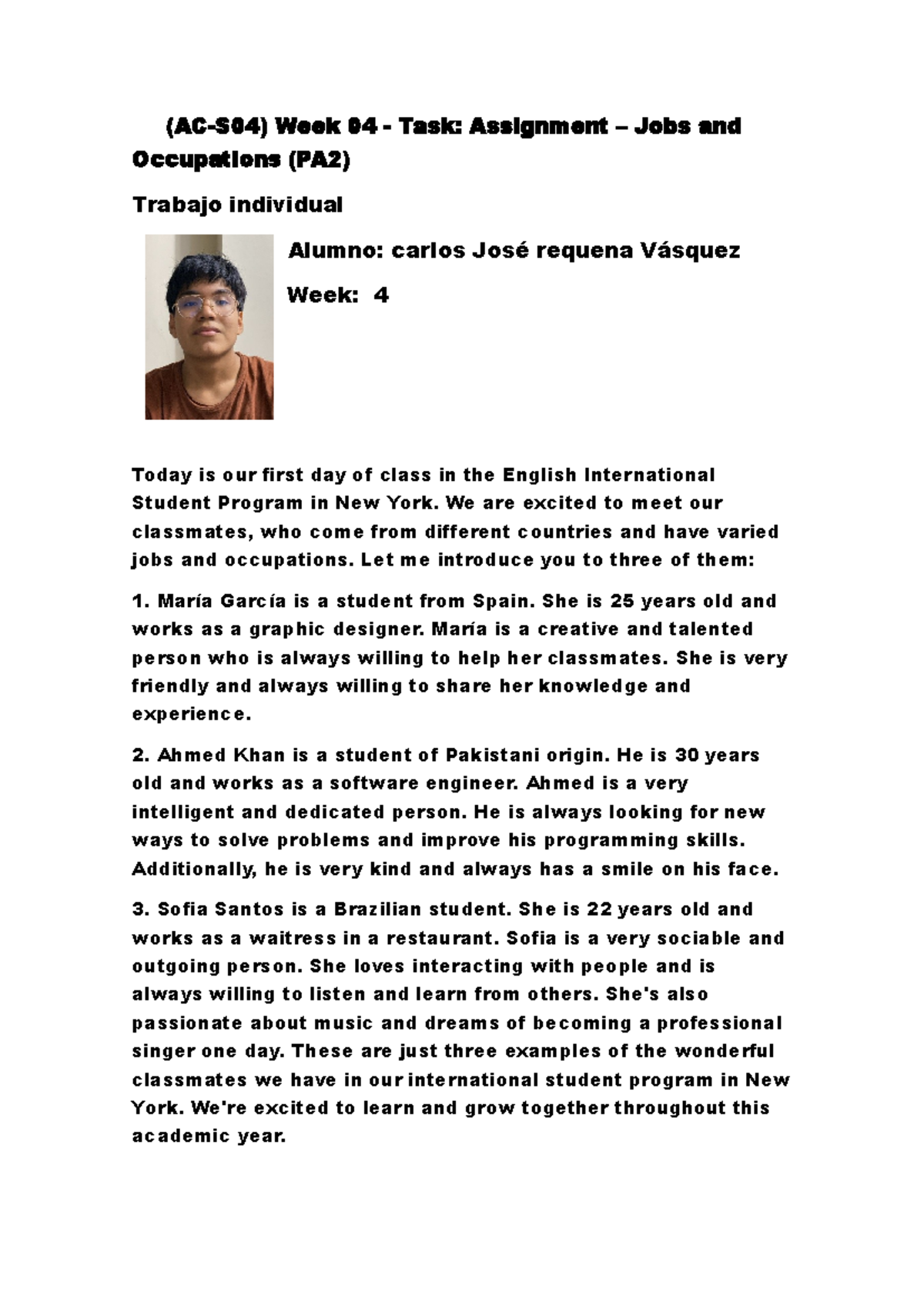 Week 04 Assignment: Jobs and Occupations Overview (PA2) - Studocu