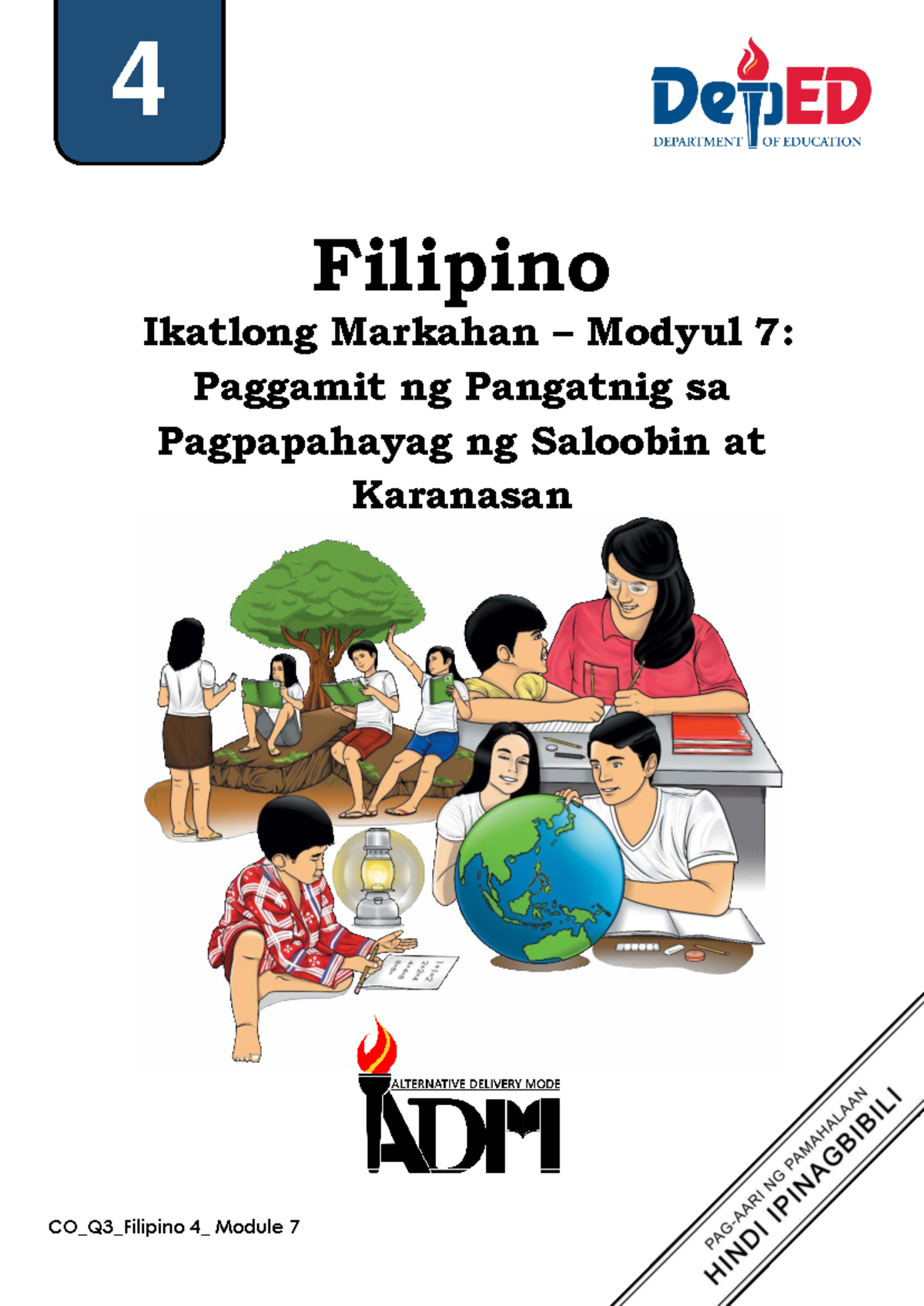 FIL4-Q3-Modyul 7: Paggamit ng Pangatnig sa Pagpapahayag ng Saloobin ...