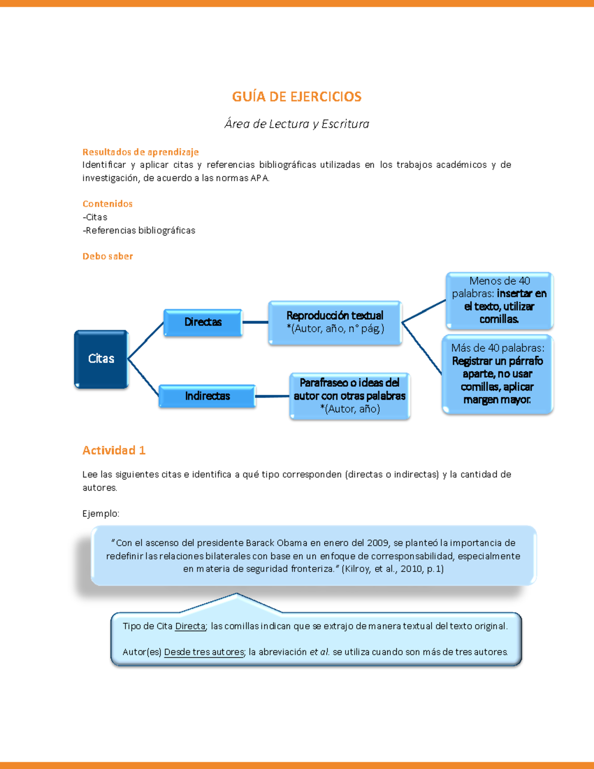 Citas y Referencias según Normas APA: Ejercicios Prácticos - Studocu