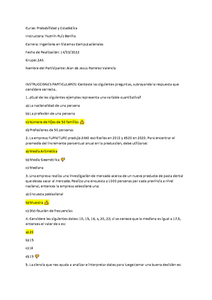Ejercicios de graficas XR-XS - Control Estadístico de la Calidad "D Realizar un ejercicio de ...