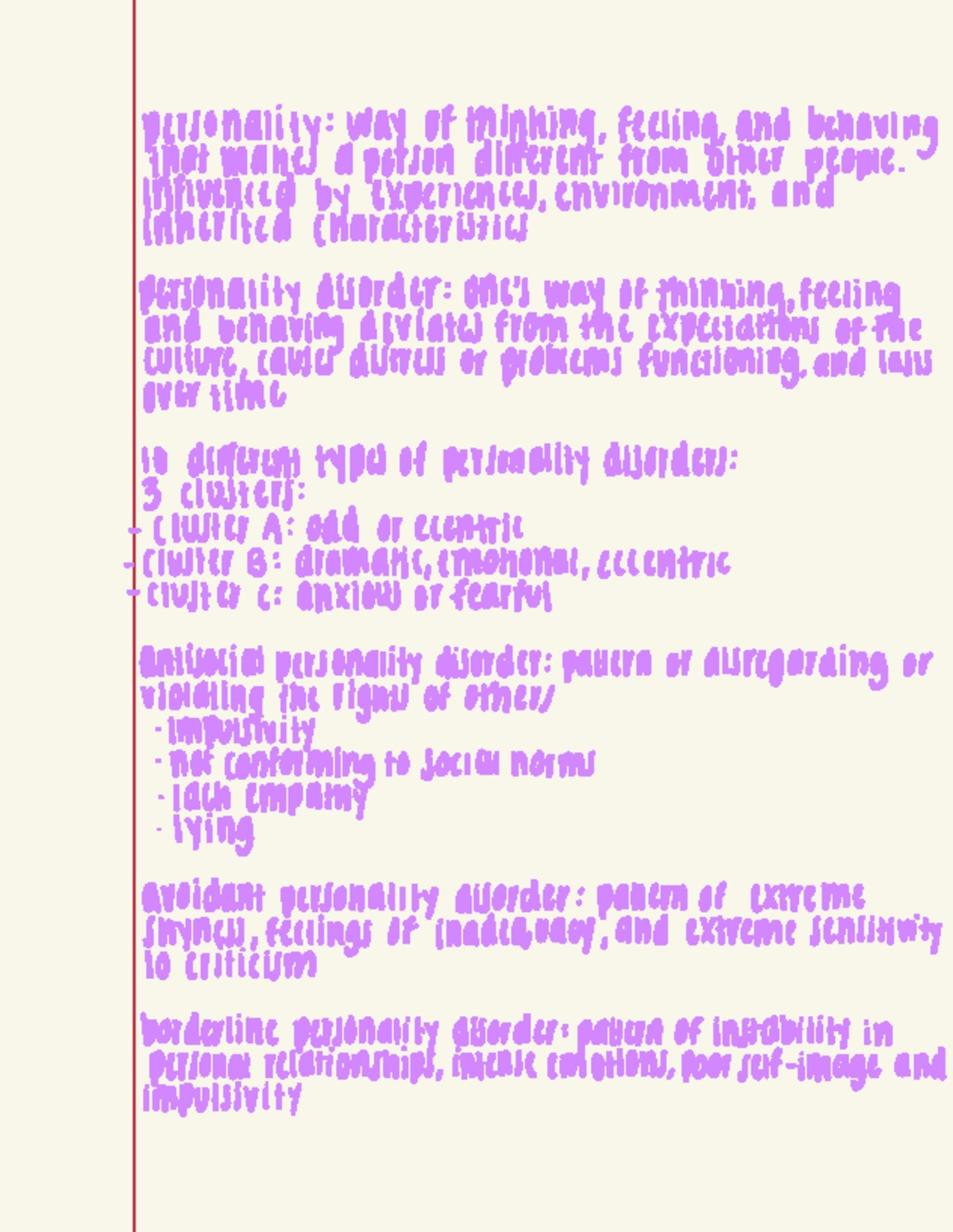 Understanding Personality Disorders: Types & Characteristics (PSY 101 ...