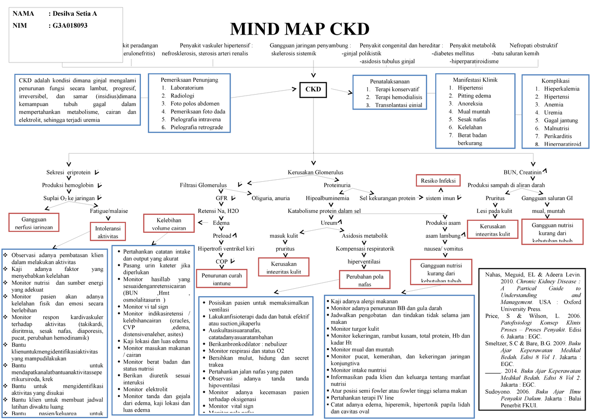 MIND MAP CKD: Memahami Penyakit Ginjal Kronis dan Manajemennya - Studocu