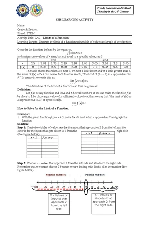 513316410 B Basic Calculus Q3M1 Lesson on Limits Using Tables and ...