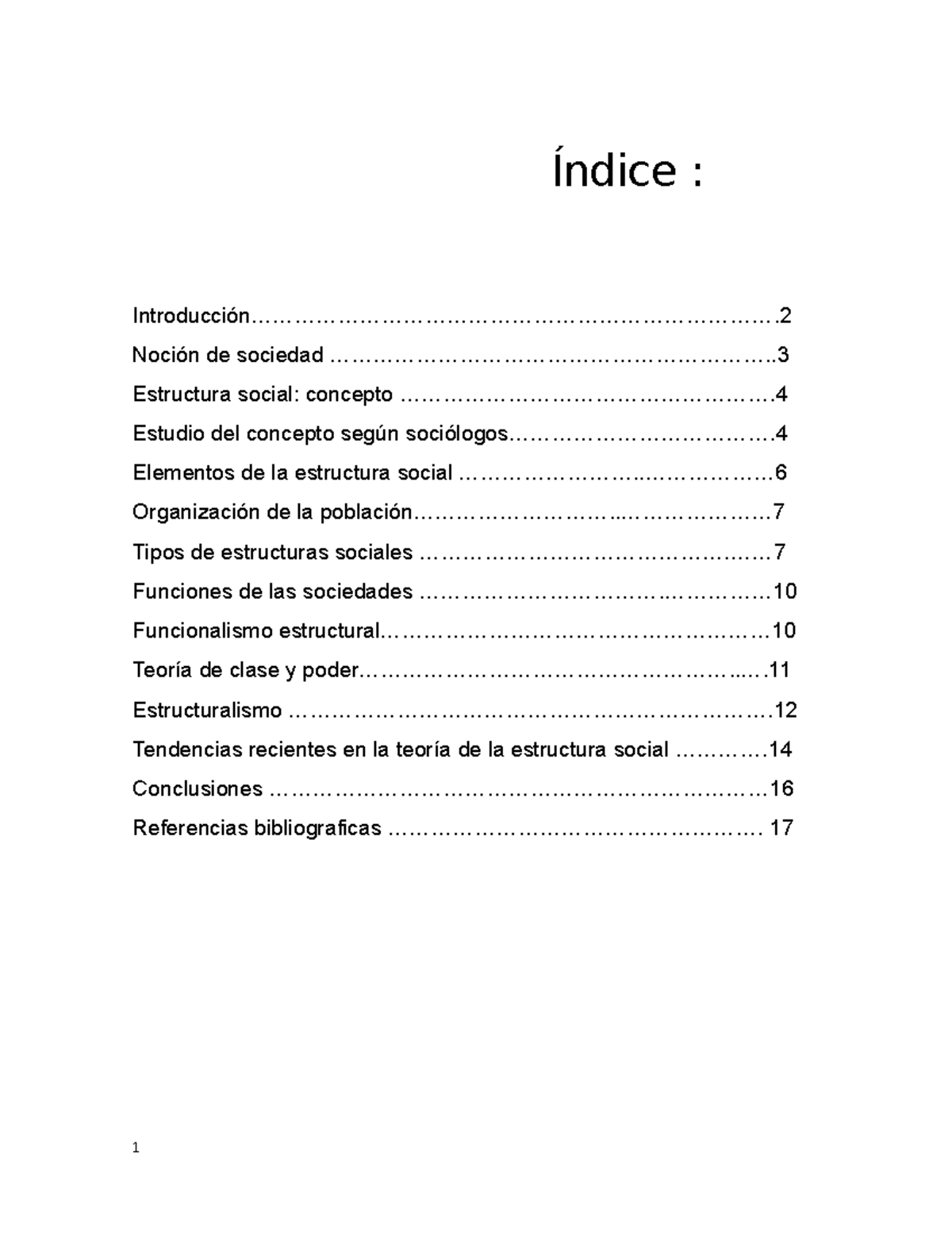 Estructuras Sociales: Investigación sobre su Concepto y Funciones - Studocu