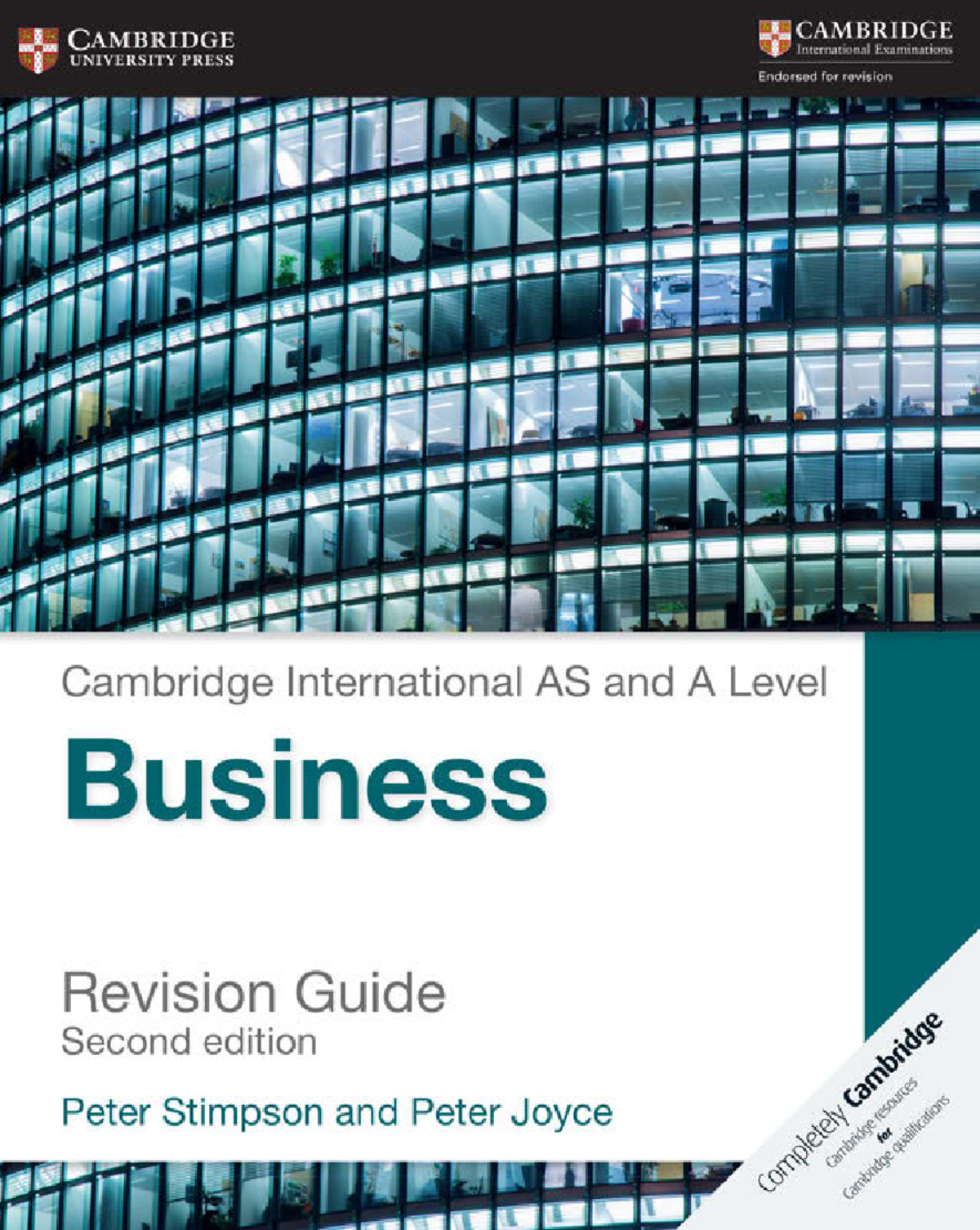Cambridge International AS & A Level Business Revision Guide 2017 - Studocu