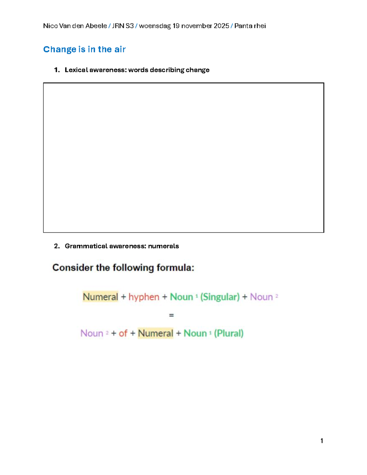 Nico Van den Abeele JRN S3 Change is in the Air Worksheet 2025-2026 ...