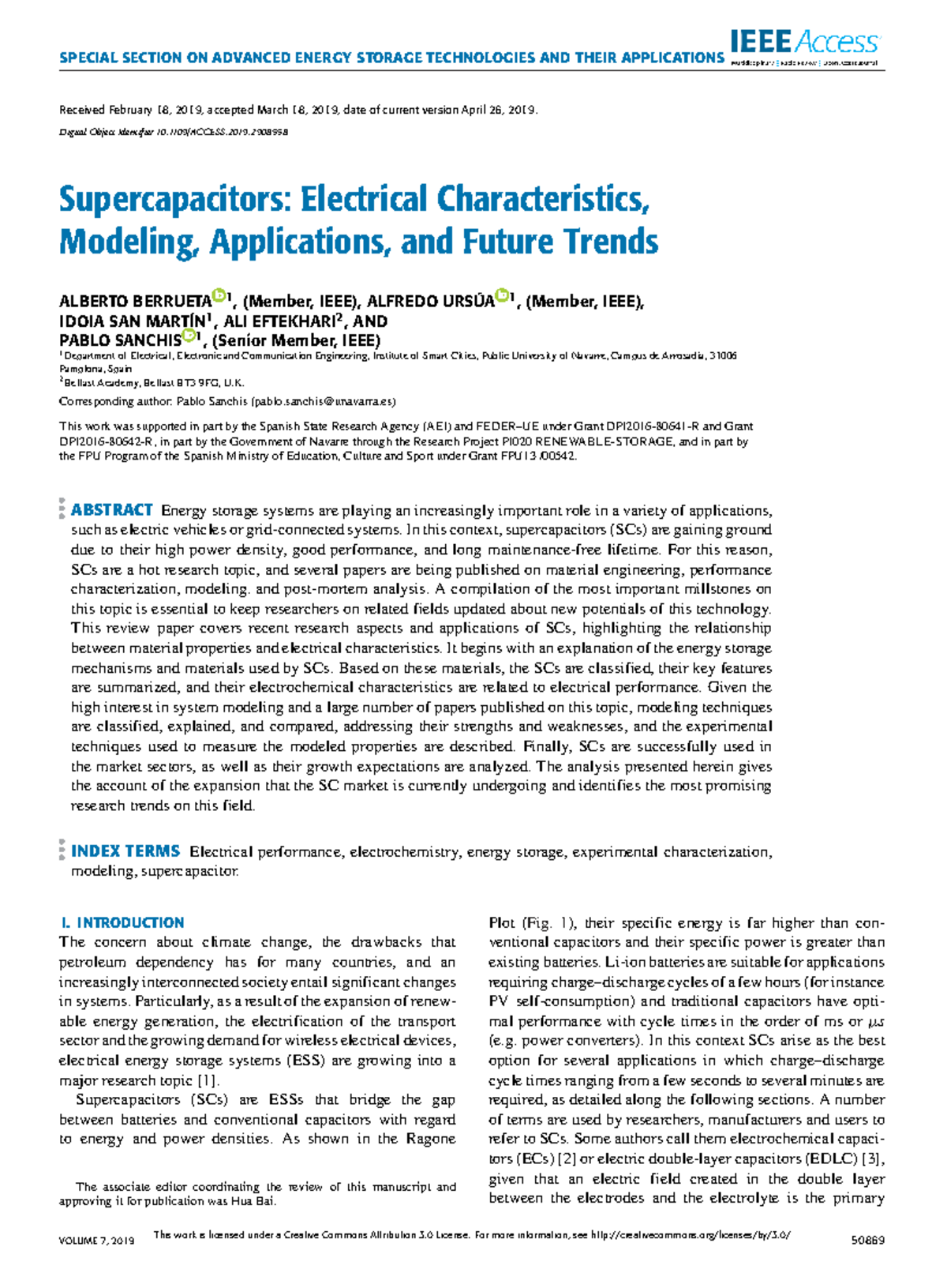 Supercapacitors: Electrical Characteristics, Modeling, and Applications ...