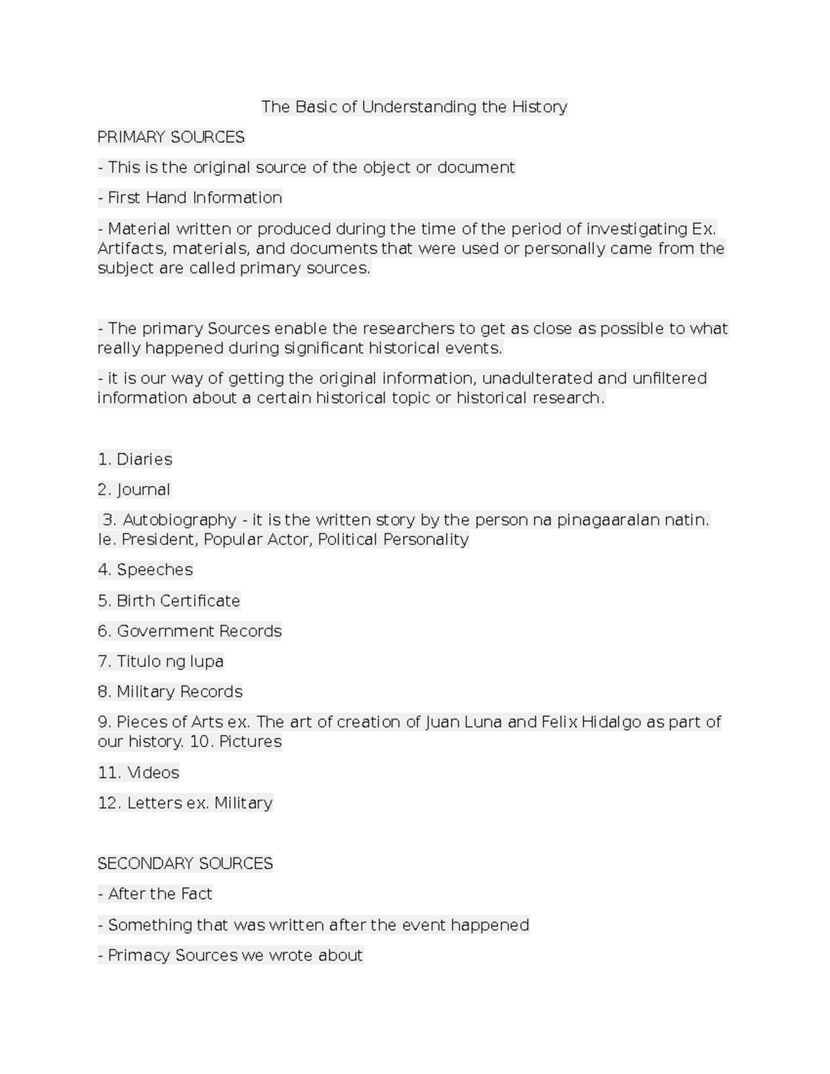 The Basic of Understanding the History 01 - The Basic of Understanding ...