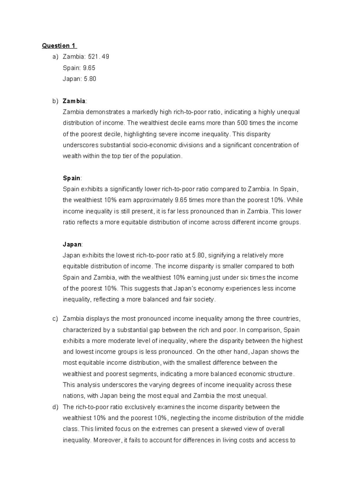 Eco 101: Income Inequality Analysis & Renewable Energy Production - Studocu