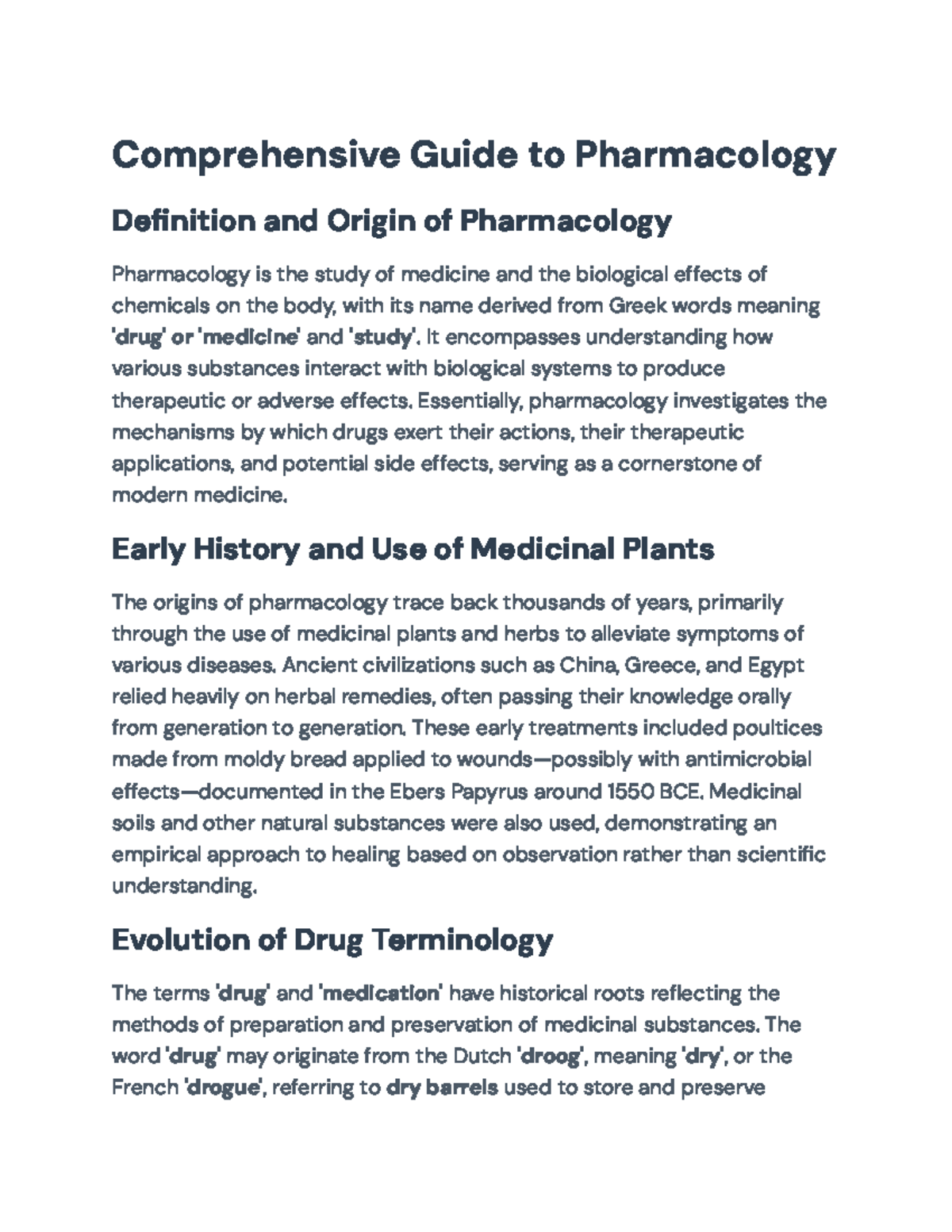 Comprehensive Overview of Pharmacology: History, Roles & Nursing ...