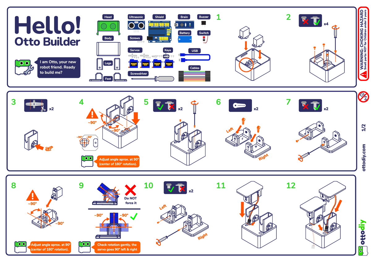 Ottodiy Manual: SparkFun Shield and Servo Setup Instructions - Studocu