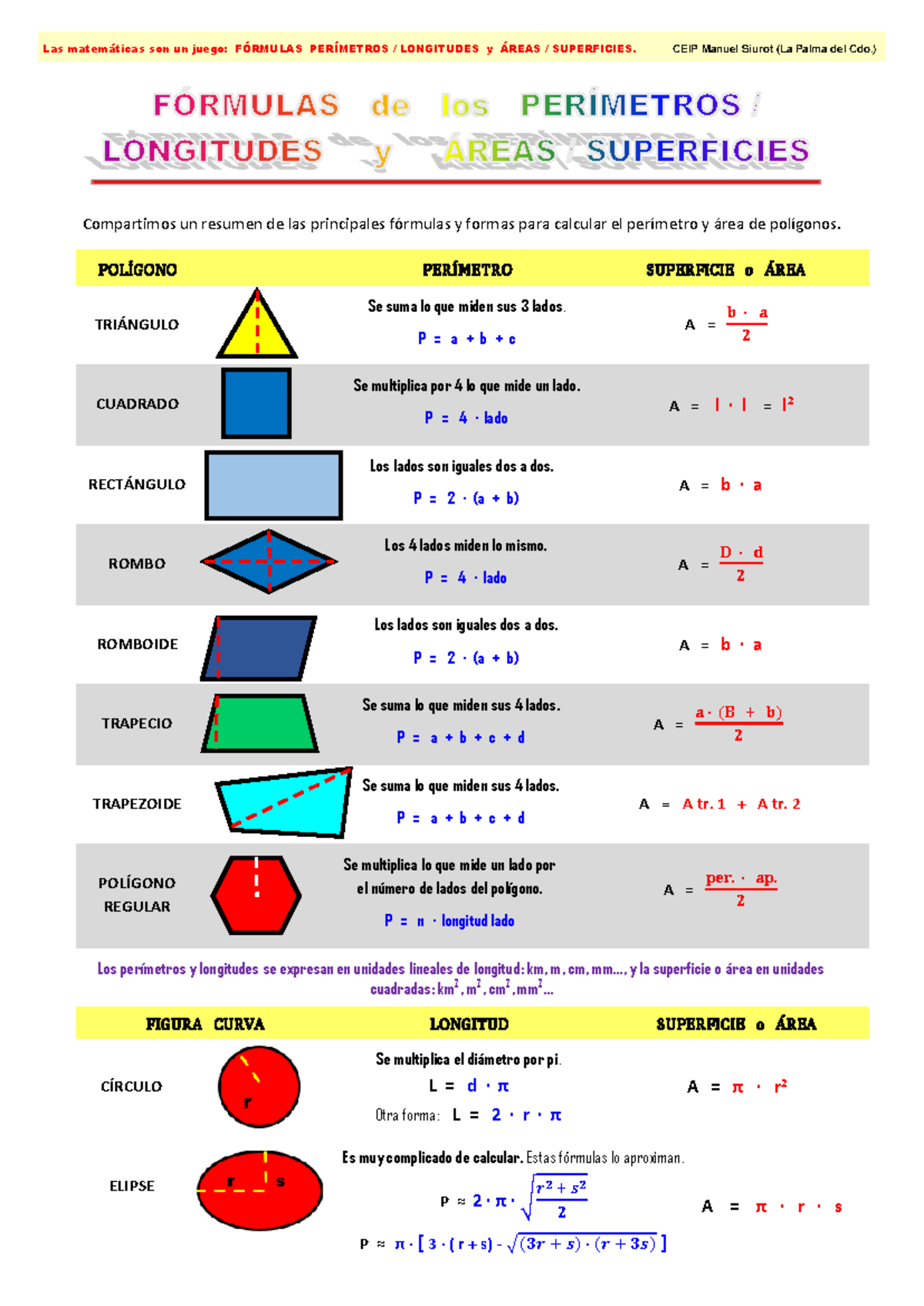 Perímetro De Figuras 1249798 | Perímetro Y área De Figuras Planas