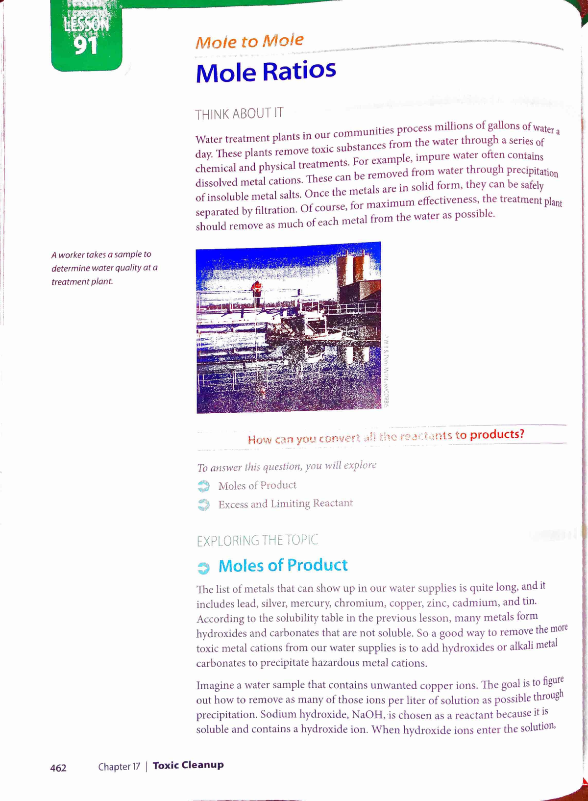 Final Exam Study Guide for PSY 101: Mole Ratios in Water Treatment ...