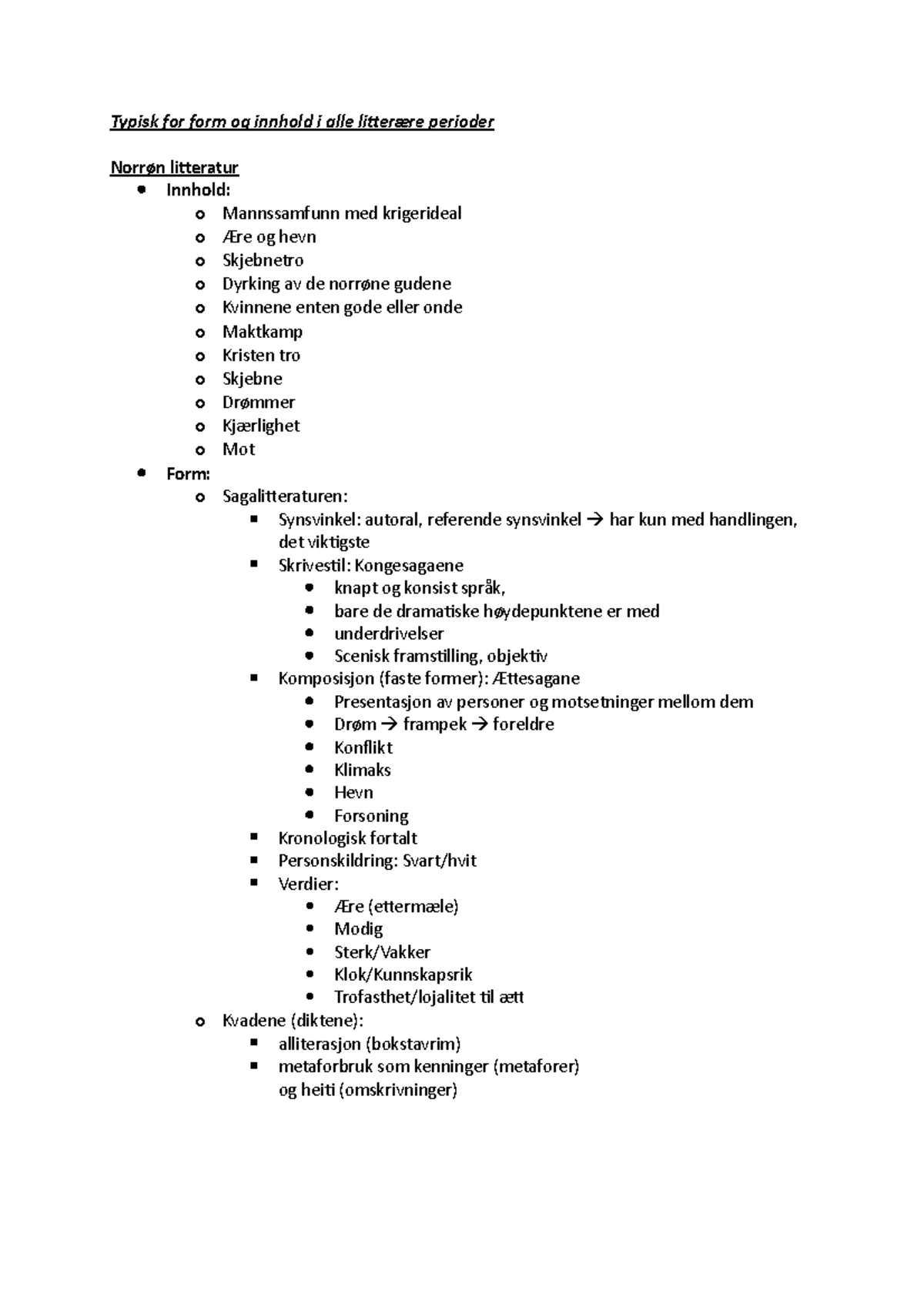Oversikt over lyriske virkemidler og begreper - Oversikt: Lyriske virkemidler og begreper - Studocu