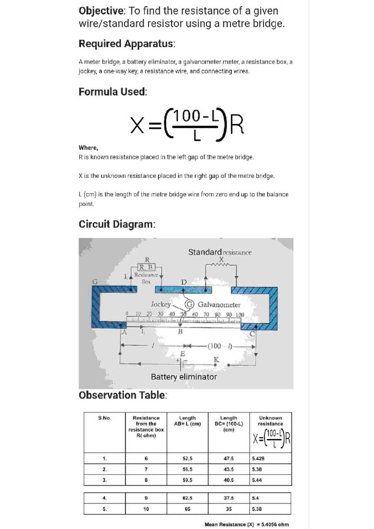 Physics practical reading class 12 cbse - Objective: To find the ...