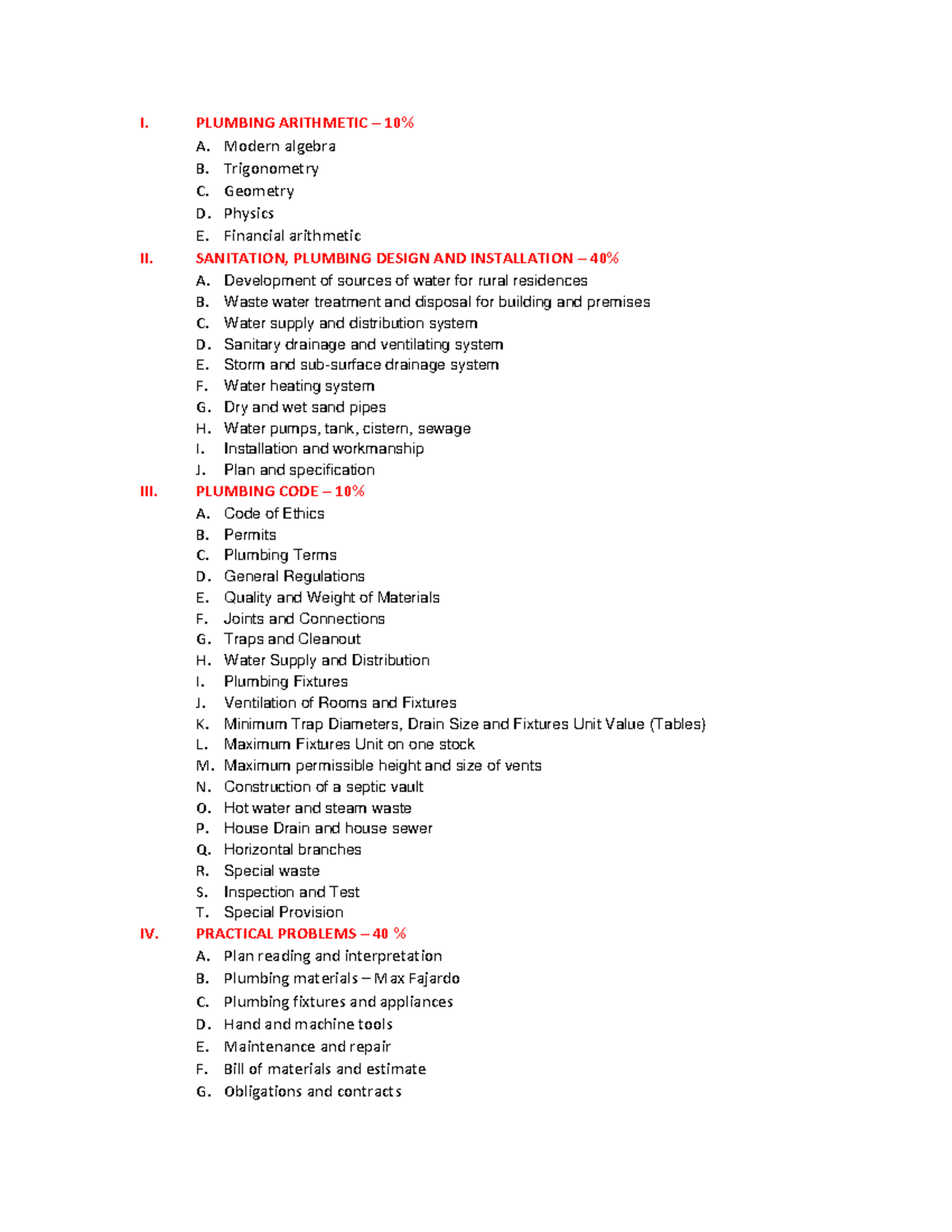 Plumbing Design & Code Overview - RMP Guide - Studocu
