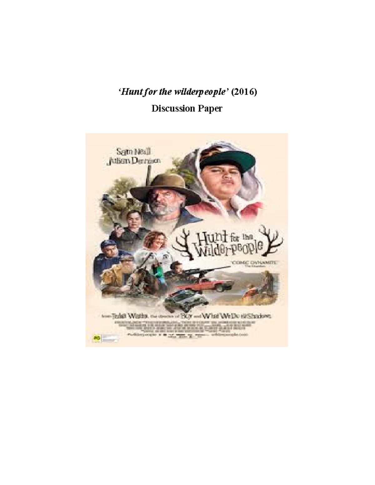 Hunt for the wilderpeople - ‘Hunt for the wilderpeople’ (2016 ...