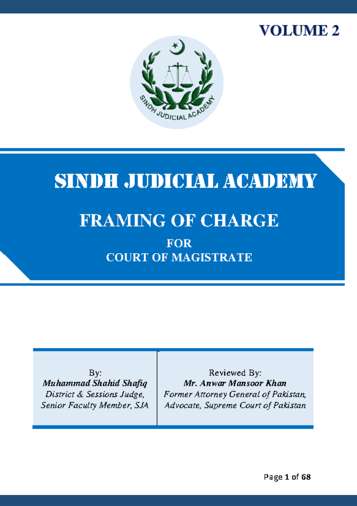 Framing of Charge in Magisterial Trials - BASIC LAW Manual - Studocu