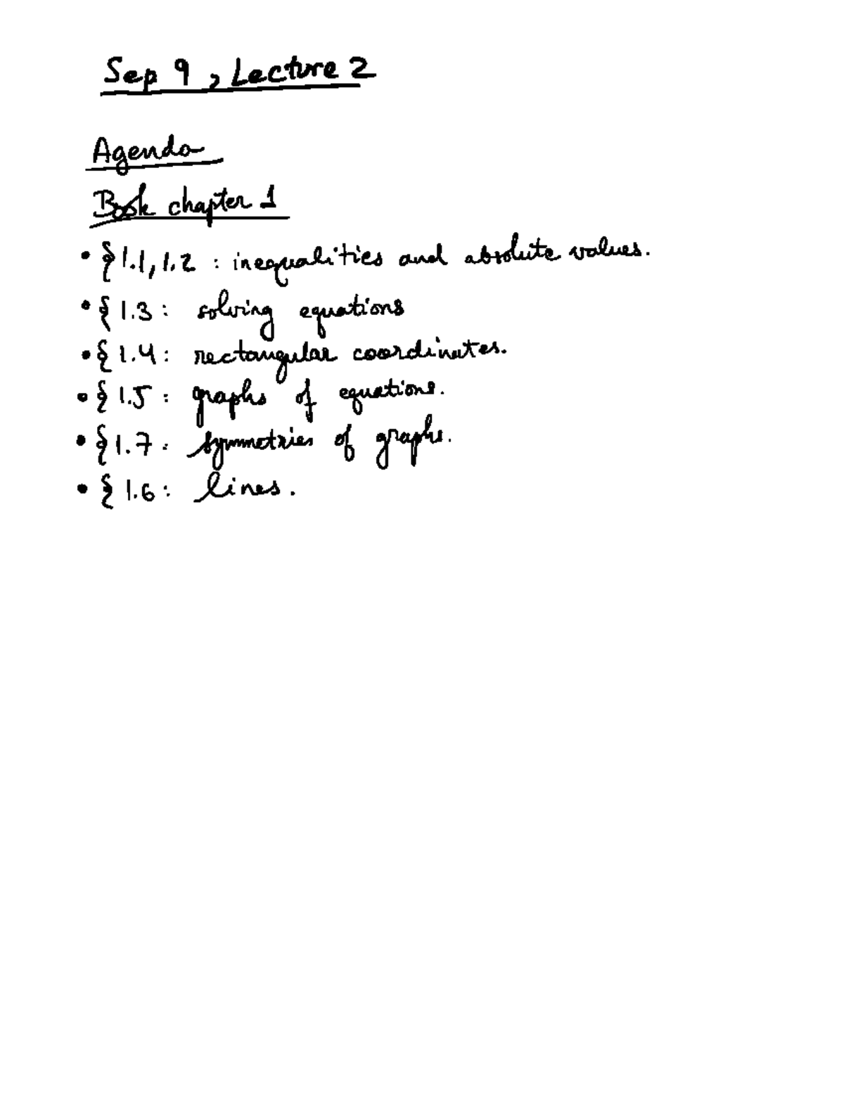 Pre-Calc Notes: Absolute Values, Equations, and Graphs (02B) - Studocu