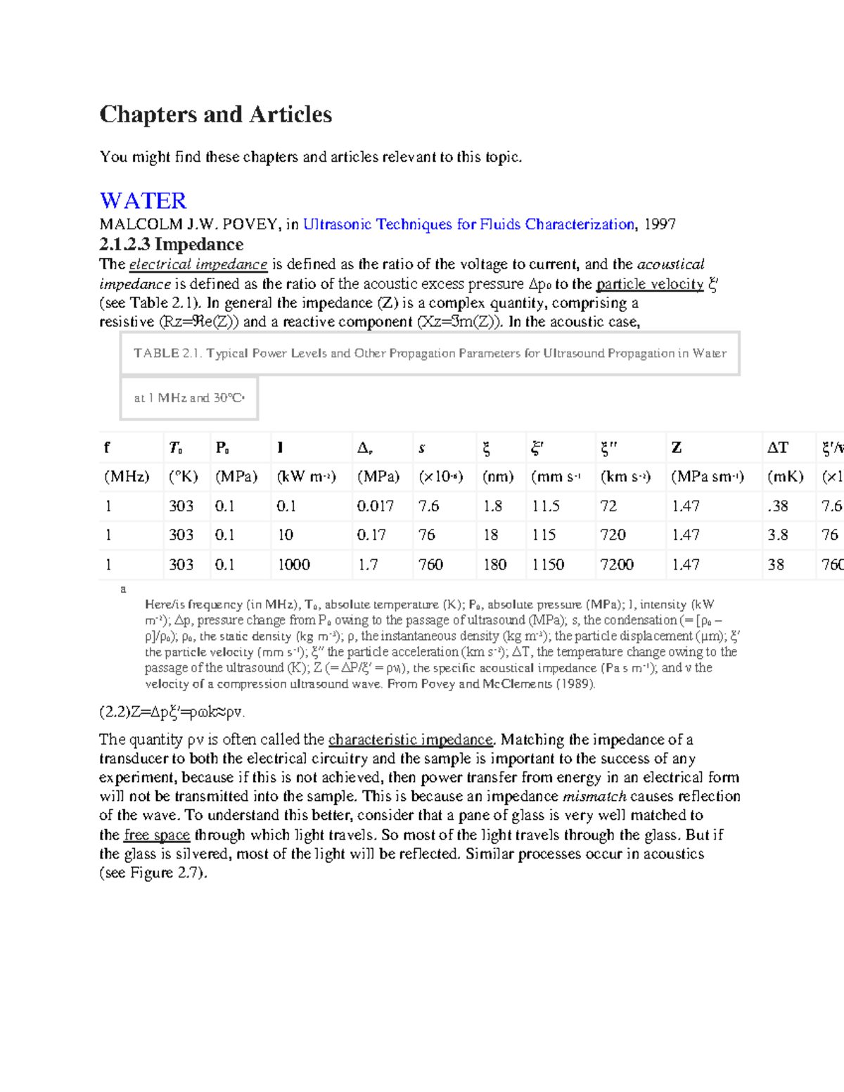 Electrical Ompedance Chapters and Articles - Chapters and Articles You ...