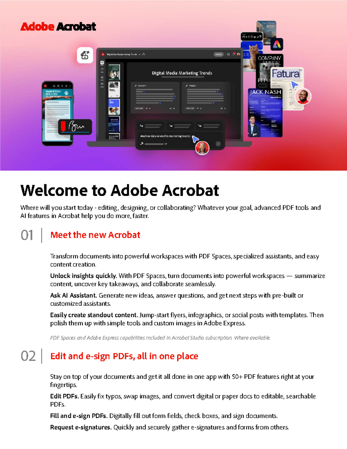 Adobe Acrobat Overview: Editing, Designing, and Collaborating Tools ...
