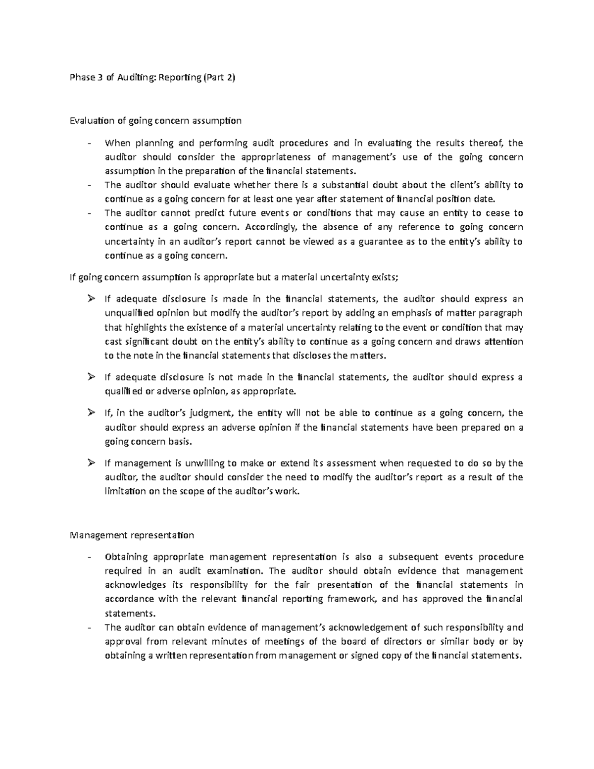 Reporting - Phase 3 of Auditing (Part 2) - Phase 3 of Auditing ...