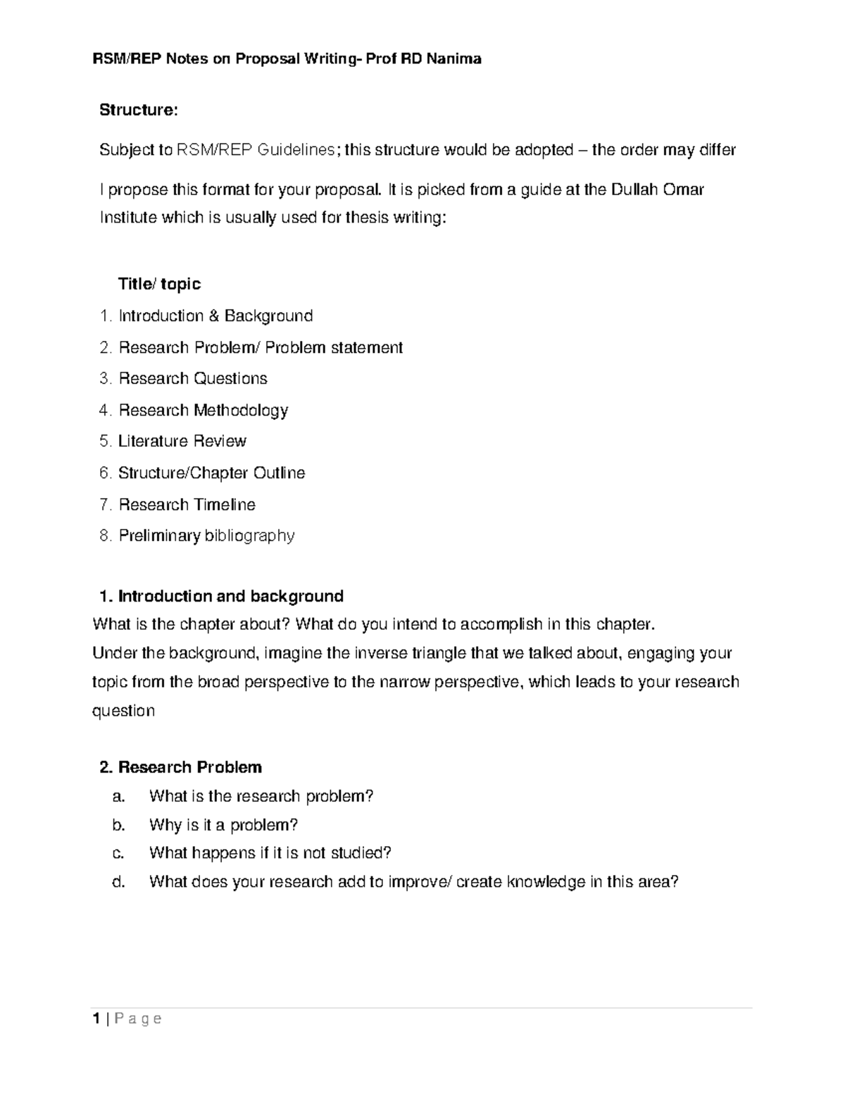 Proposal Writing Guide: Structure & Key Components for Success - Studocu