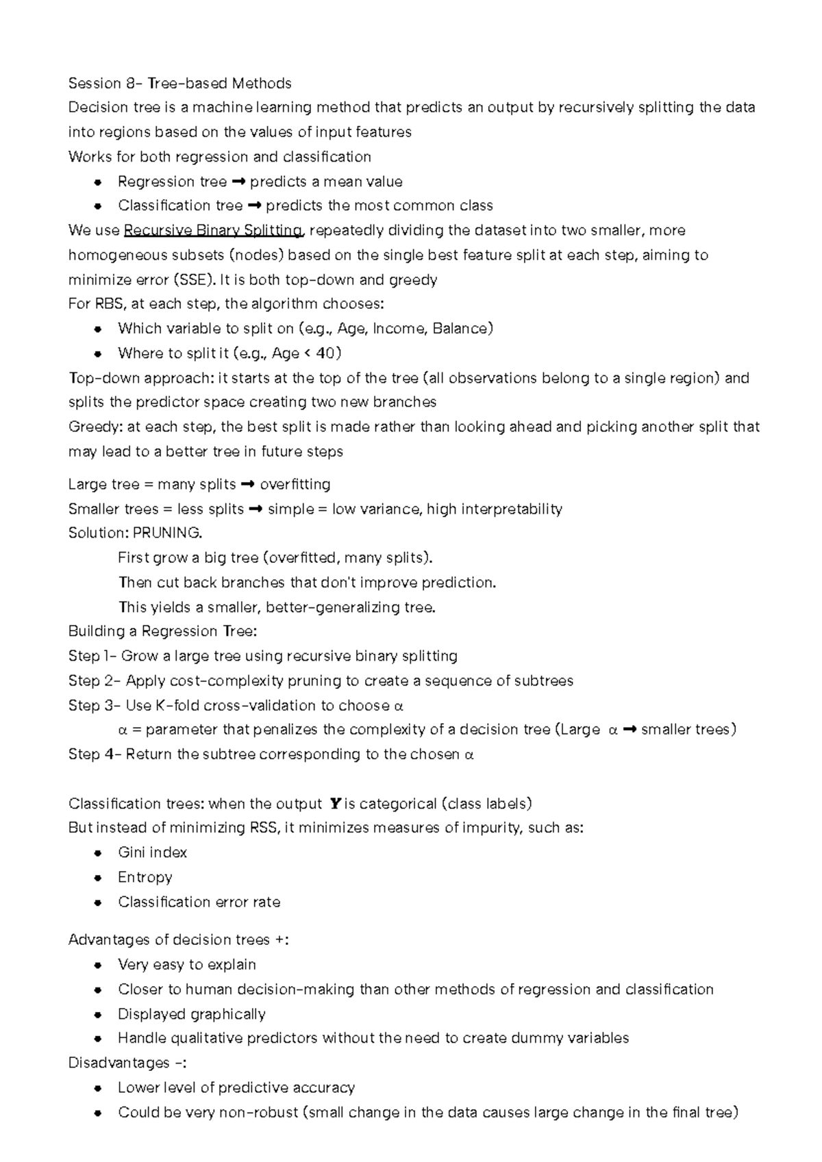Session 8 AI-Machine Learning Foundations: Decision Trees & Random ...