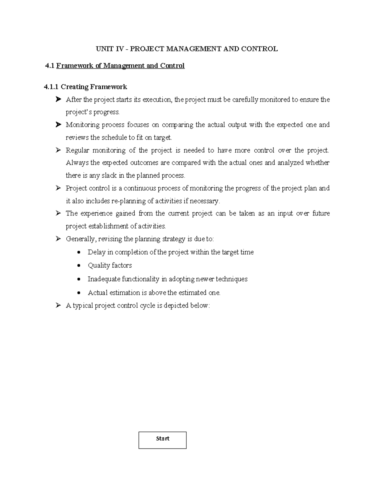 SPM UNIT 4 - Project Management and Control Concepts Explained - Studocu