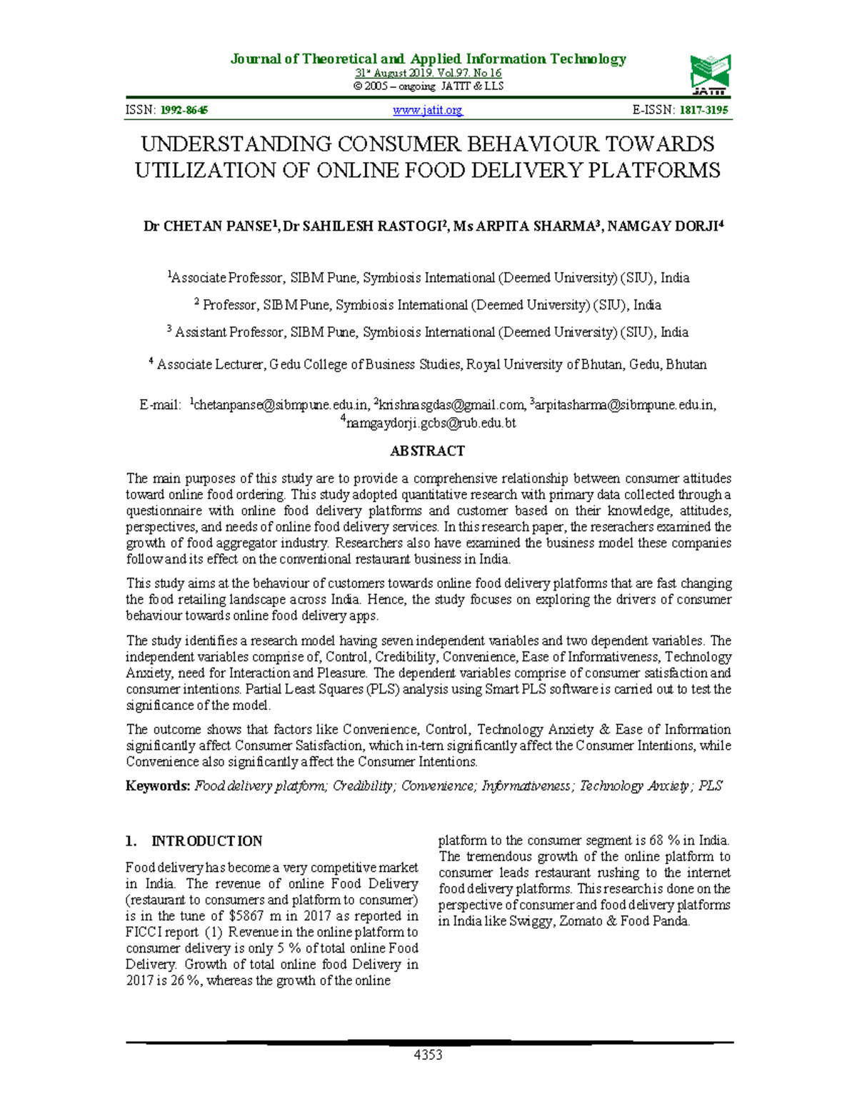 Giao đồ ăn (TA ) - well - 31 st August 2019. Vol. No 16 © 2005 ...