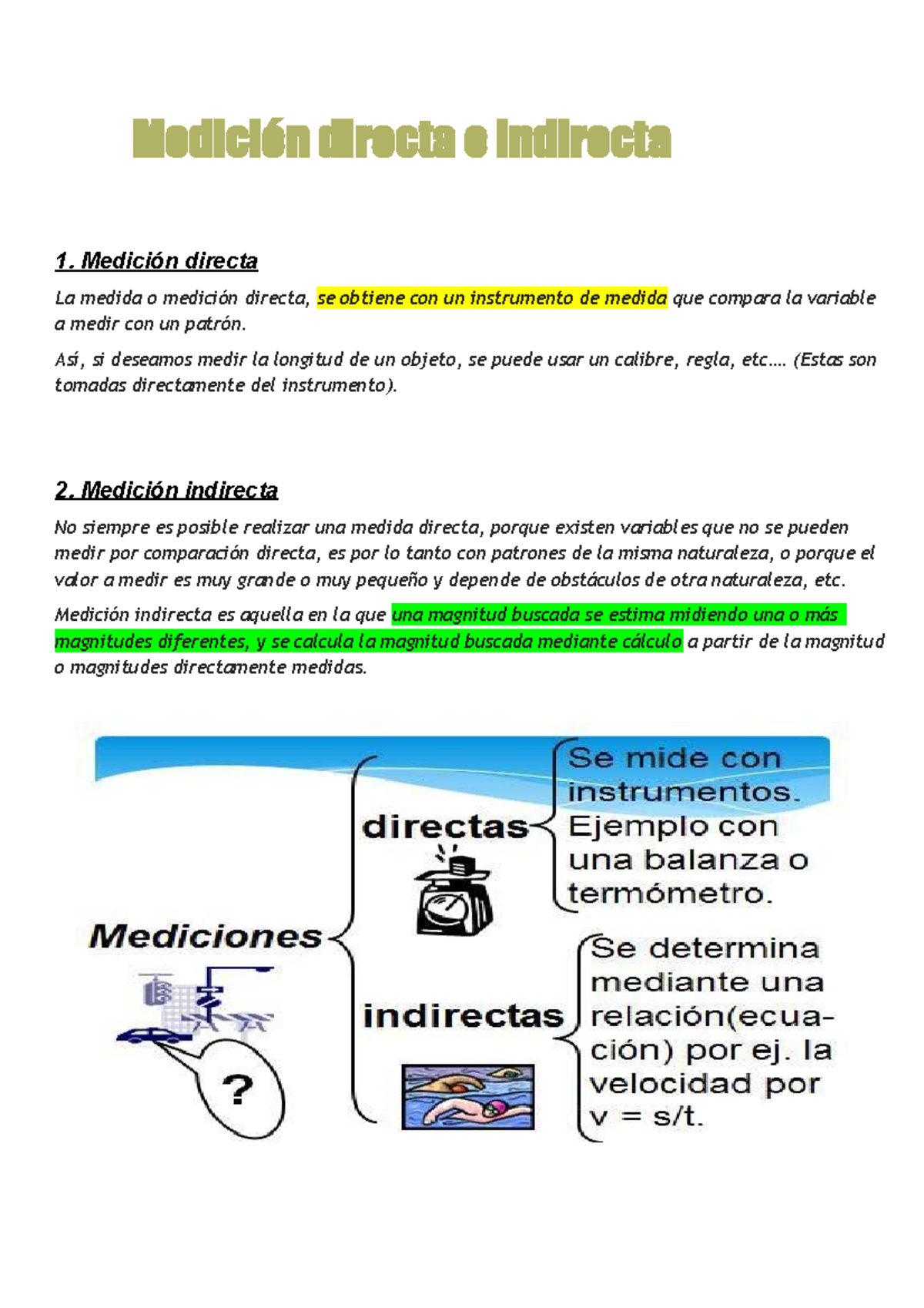 Hoja De Trabajo De Medición Indirecta