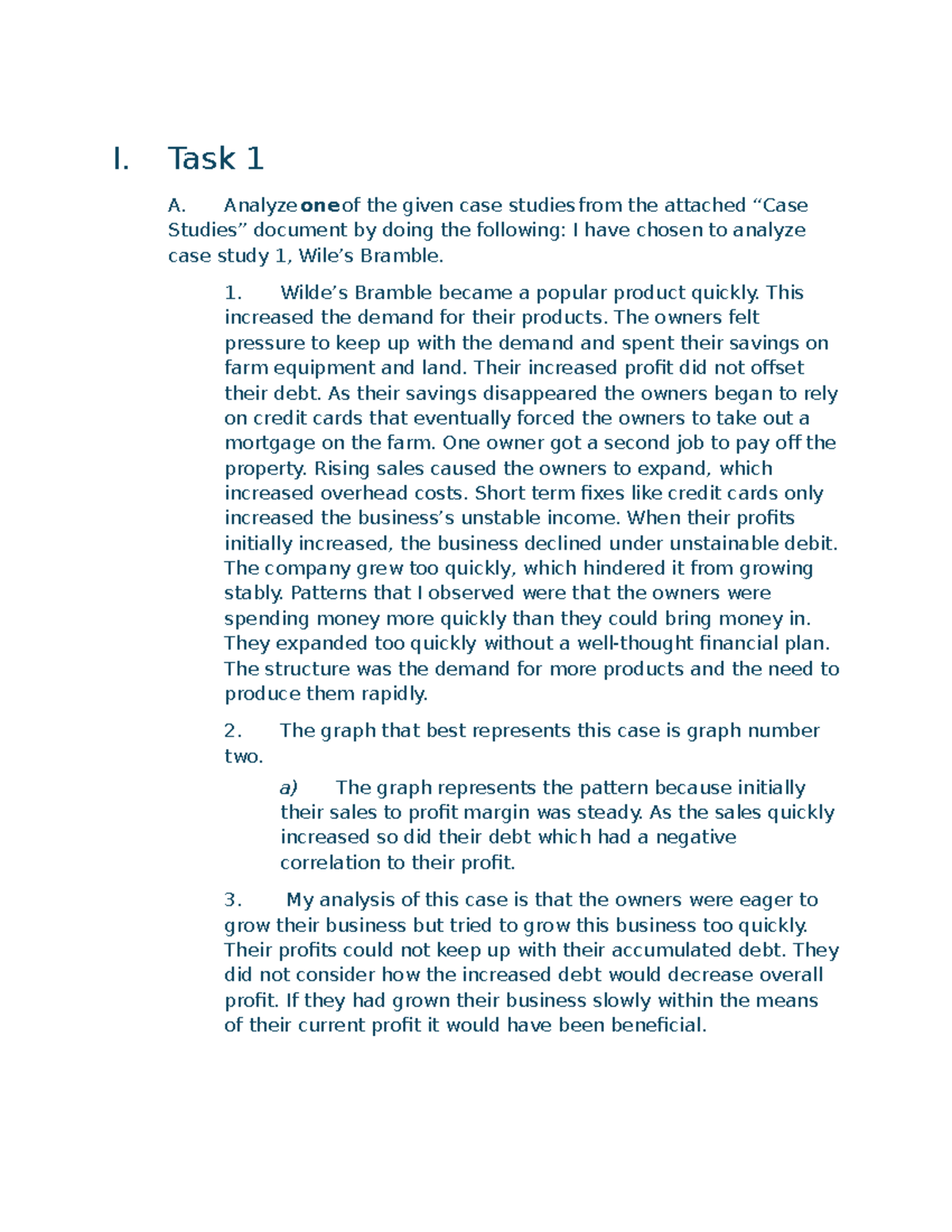 Case Study Analysis: Bramble's Rapid Growth and Financial Struggles ...