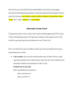 [Solved] Elaborate on the concept of the operator precedence in Java and - Programming 1 (CS1102 ...