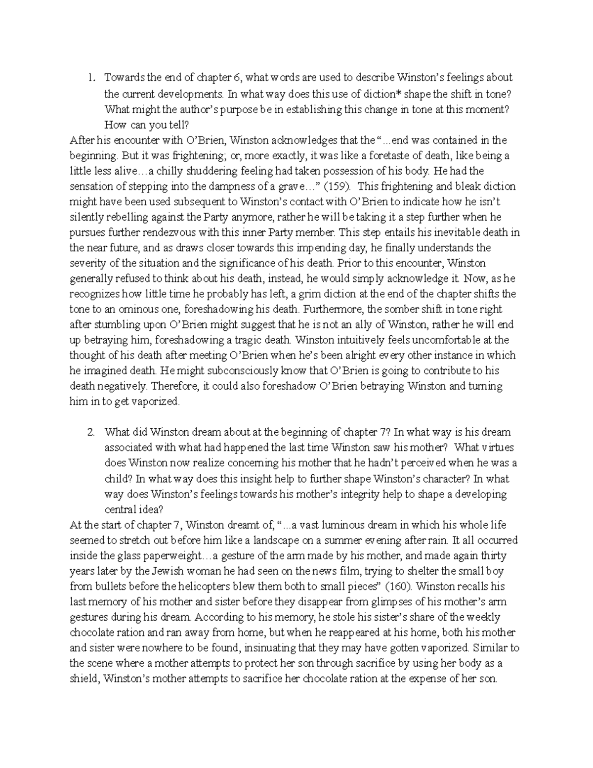ENG 198: Chapter 6 & 7 Analysis of Tone and Character Development - Studocu