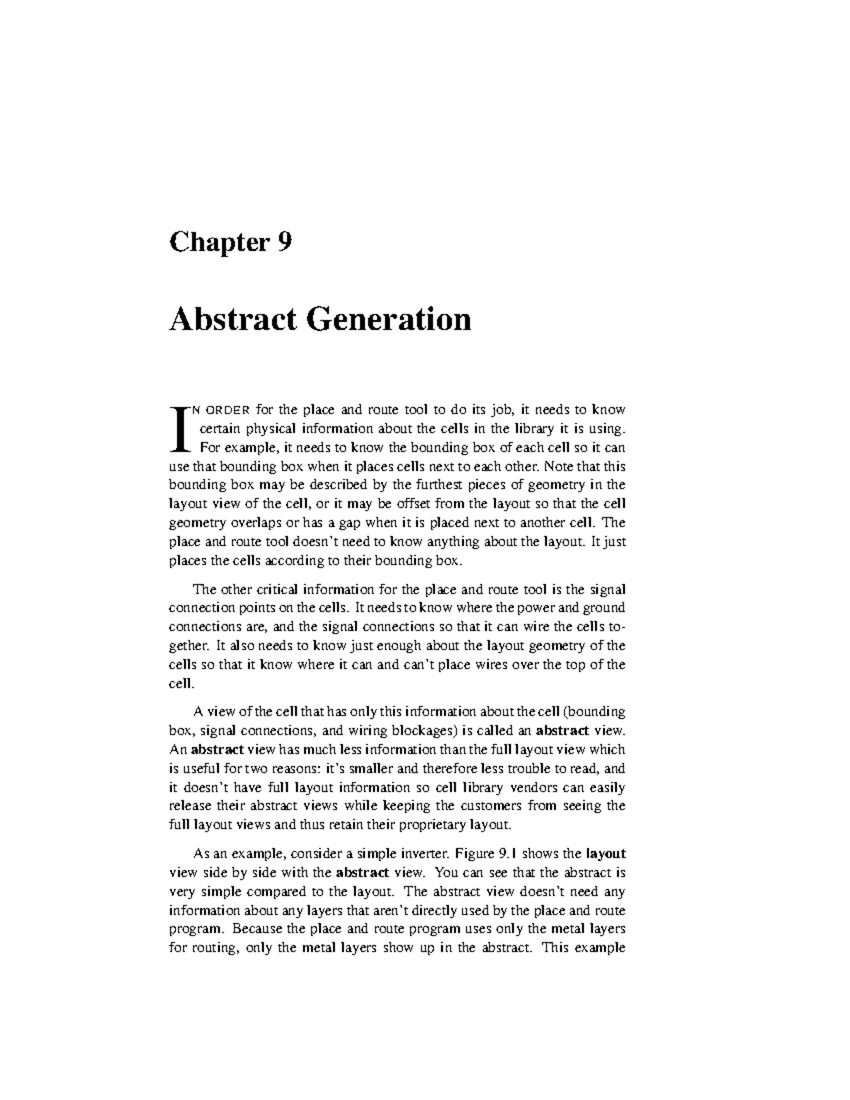 Chapter 9: Abstract Generation Notes for Place and Route Tool - Studocu