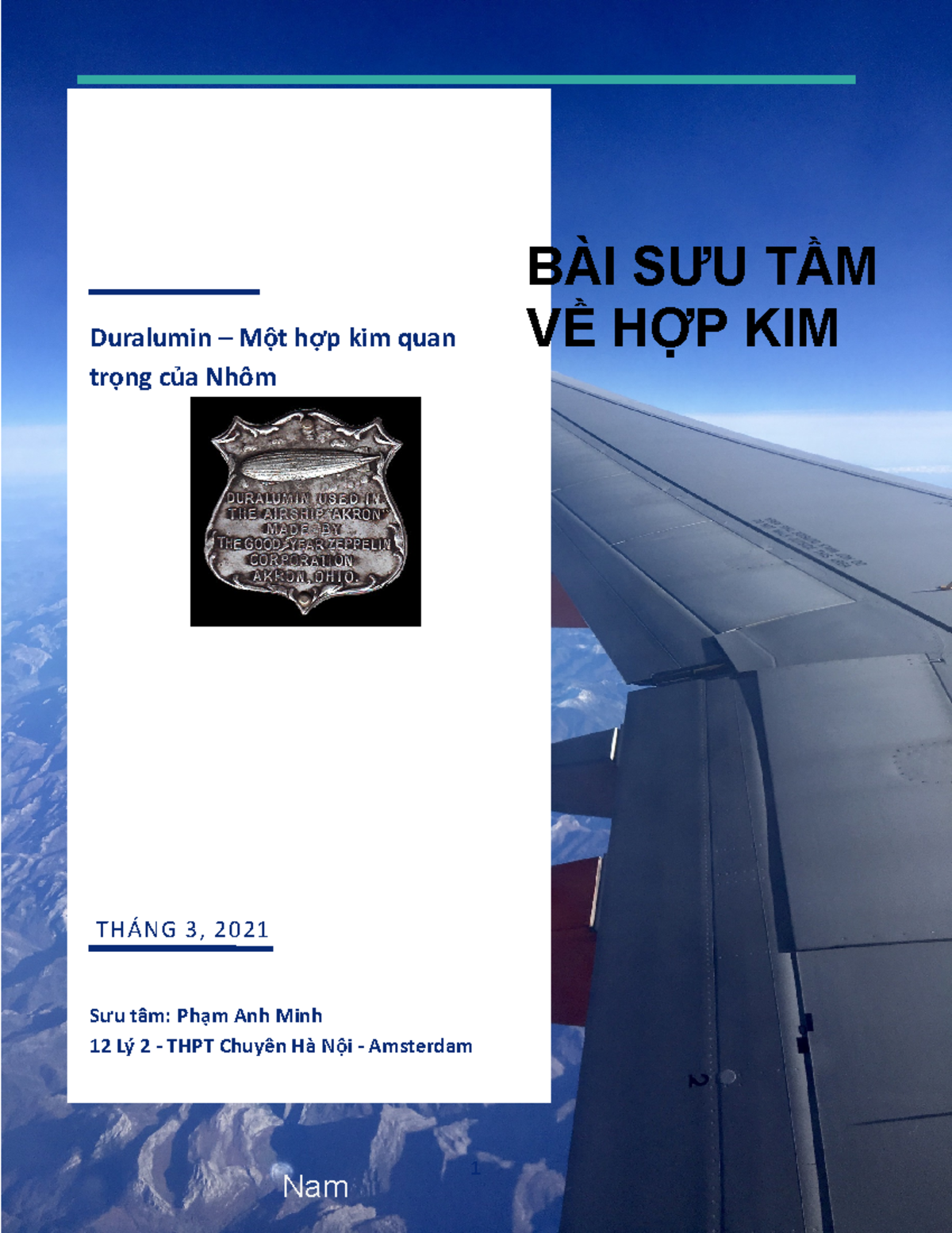 Duralumin - Ly thuyet - 1 Nam Duralumin – M t hộ ợp kim quan tr ng c a Nhômọ ủ THÁNG 3, 2021 S ...