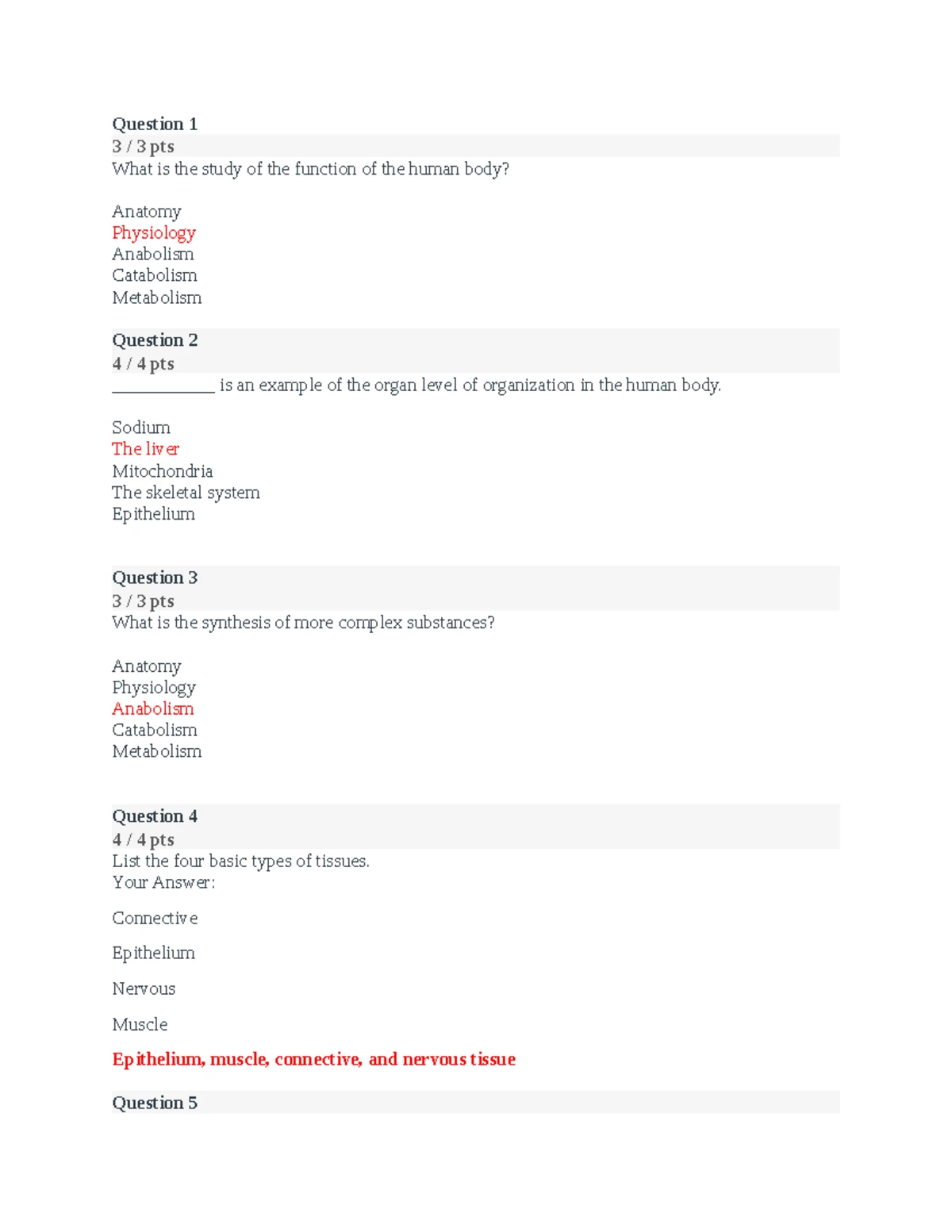 BIOD 151 Mod Exam 7 - Module 7 exam- integumentary system - M7: Exam ...