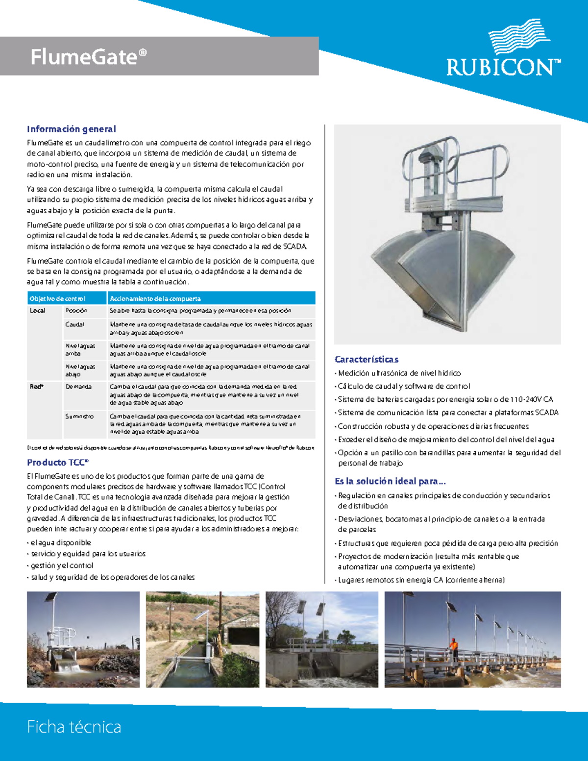 Rubicon Flume Gate Ficha Tecnica Espanol Latam - FlumeGate® Información ...