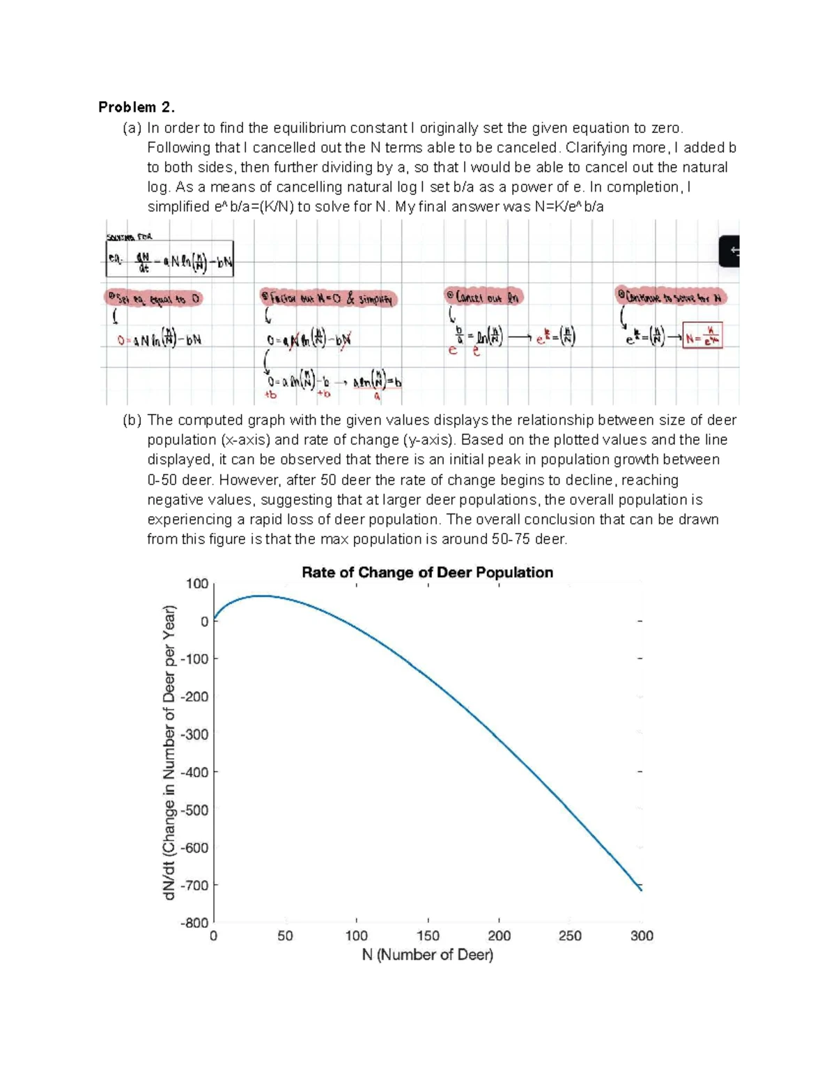 Project 1: Math 152 Analysis of Broiler Chicken Weight & Deer ...