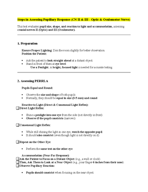 Visual Acuity Assessment Procedure Using Jaeger Chart (Near Vision ...