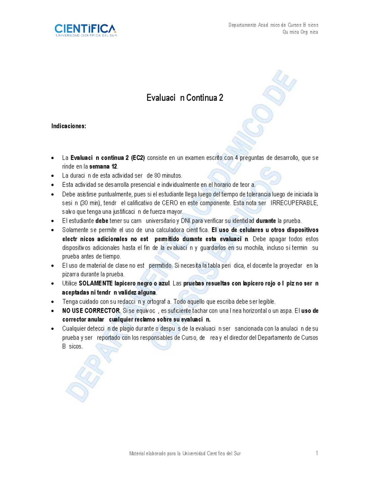 Repaso 12 EC2 - Ejercicios de Preparación para Química Orgánica - Studocu