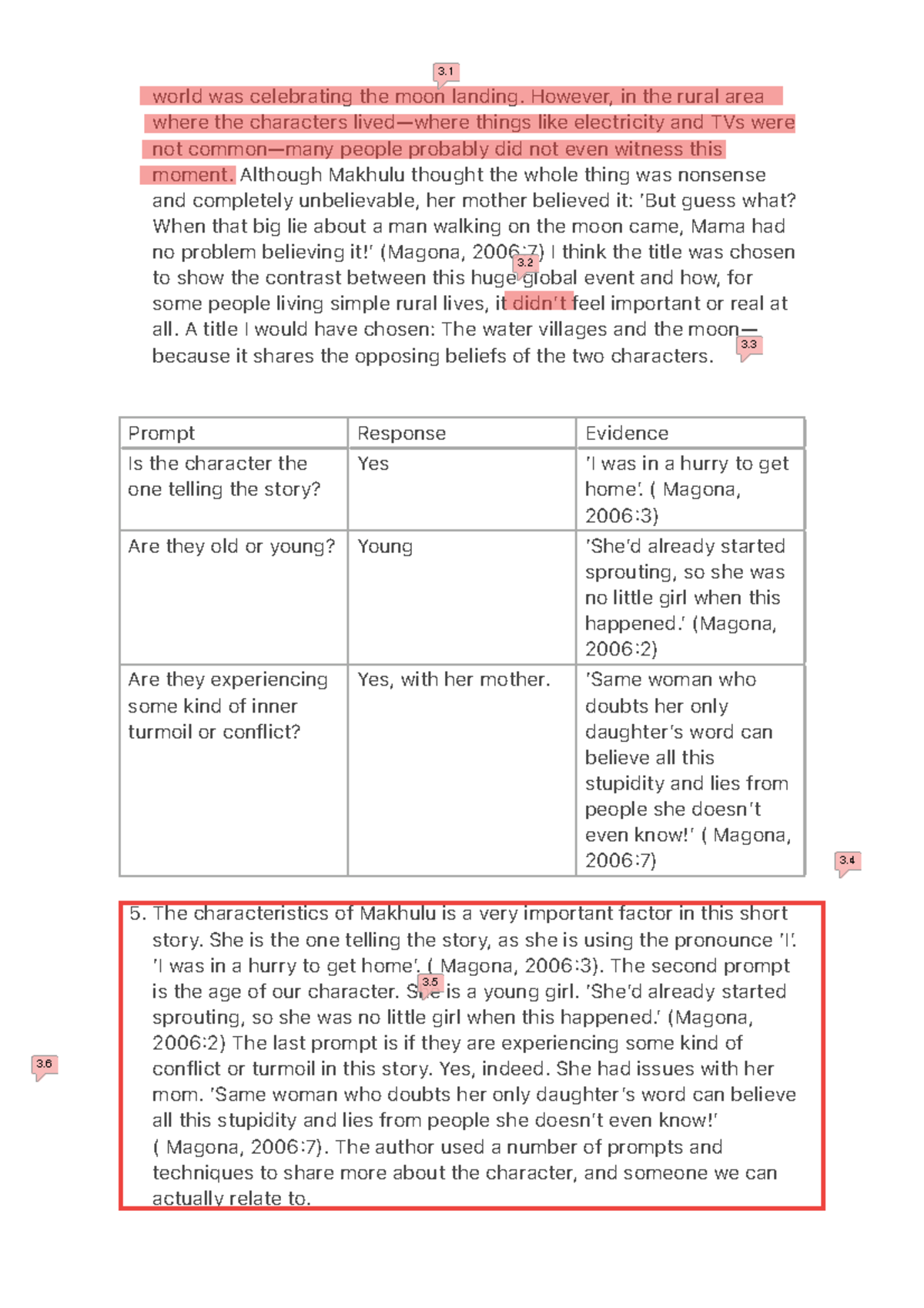 ENG1501 Assignment 2: Exploring Character Conflict in Magona's Story ...