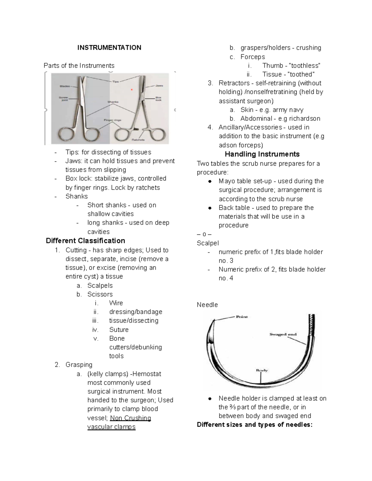 Instrumentation Overview: Parts, Classification & Handling Techniques ...