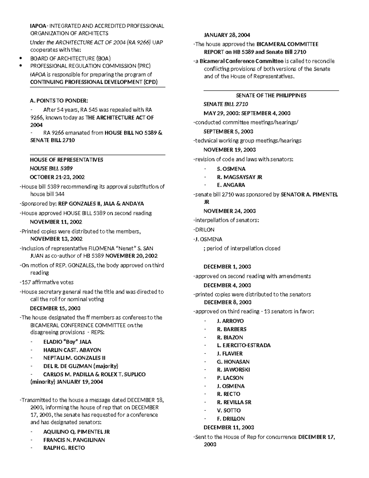 Prof Prac 1: Comprehensive Review on RA 9266 & IAPOA Policies - Studocu