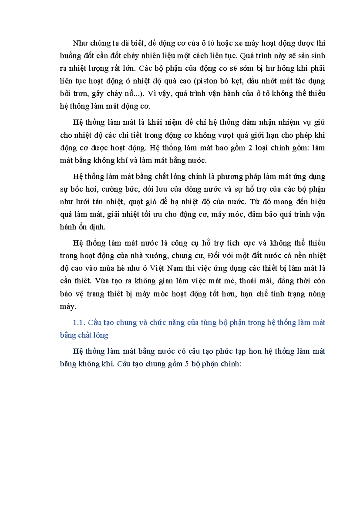 C2 - Chương 2: Cơ Sở Lý Thuyết Hệ Thống Làm Mát Ô Tô - Studocu