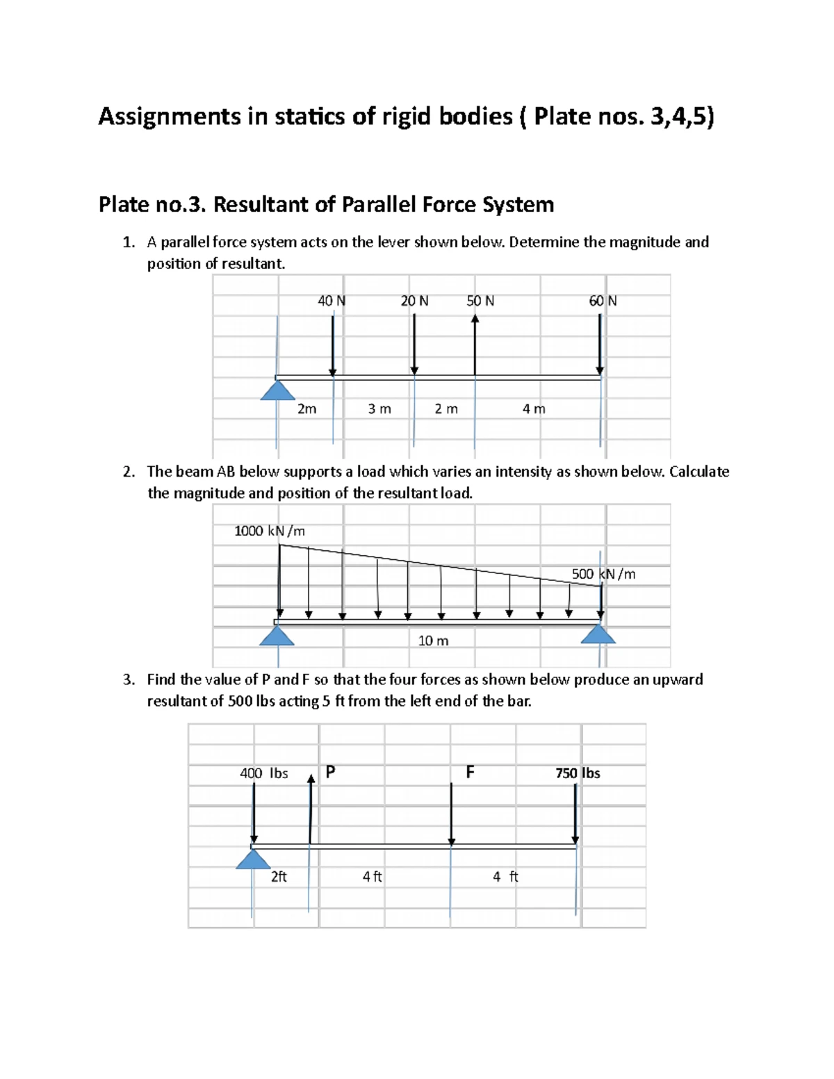 Lesson 1: Fundamental Concepts of Statics of Rigid Bodies - Lesson 1 FUNDAMENTAL CONCEPTS Time ...
