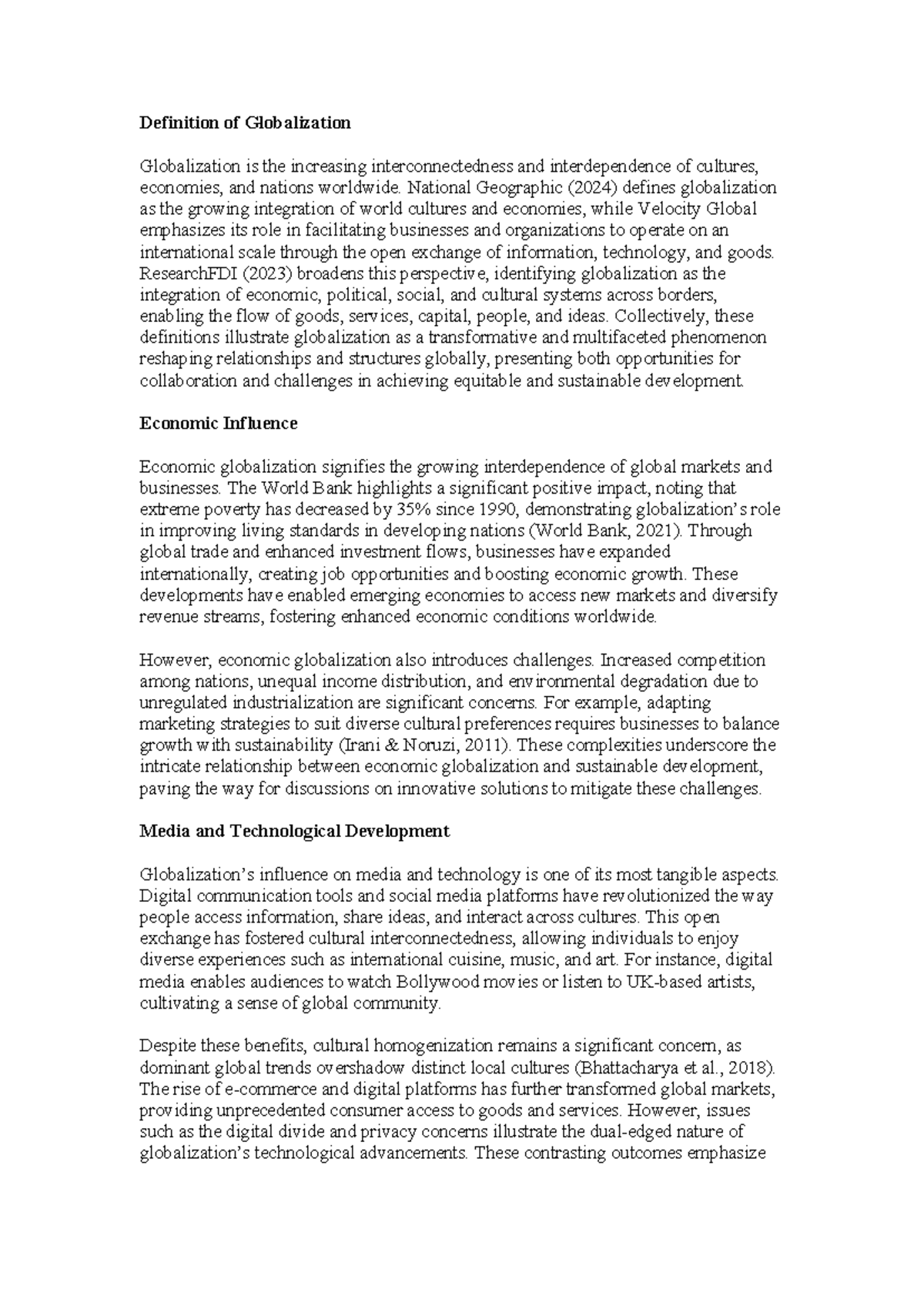 Globalization: Definitions, Economic Impact, and Educational ...