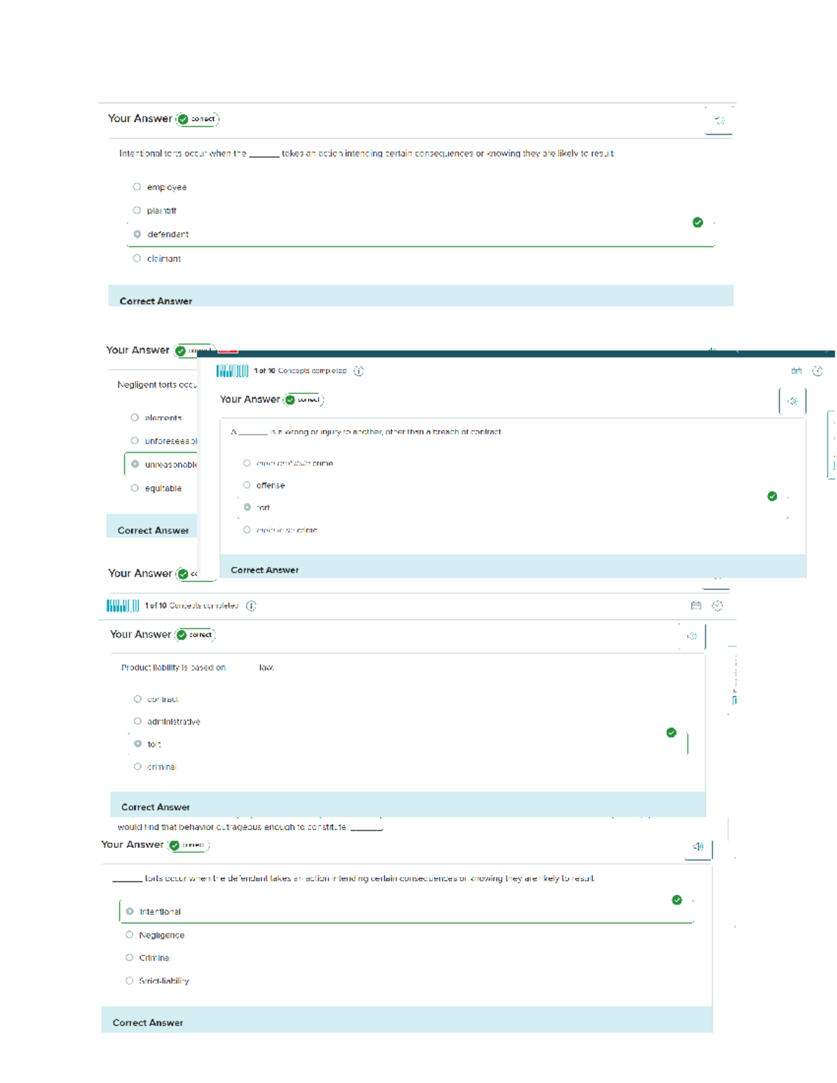 Torts Fundamentals: Homework Activity for 7-1 Connect Smart Book - Studocu