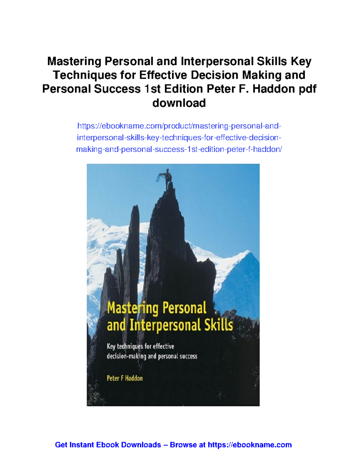 Mastering Personal and Interpersonal Skills: Key Techniques for Success ...