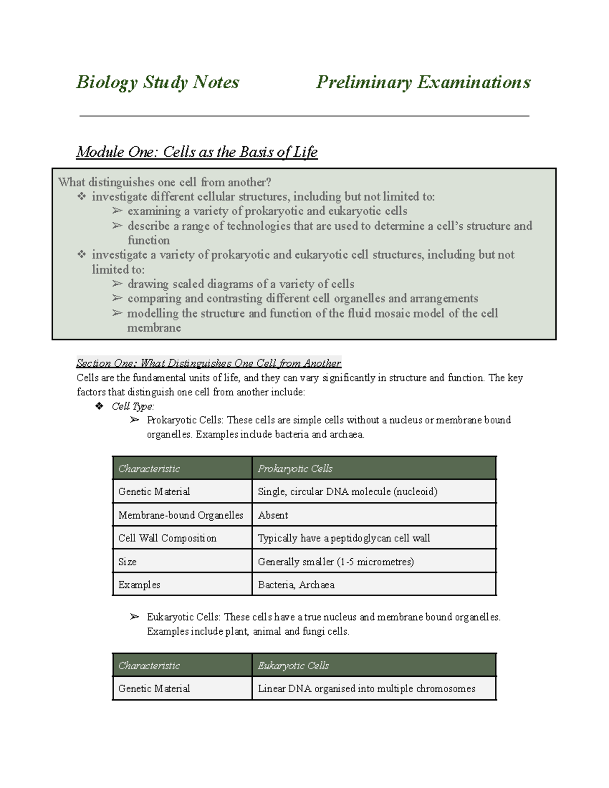 Biology Study Notes: Understanding Evolution, Biodiversity & Ecosystems ...